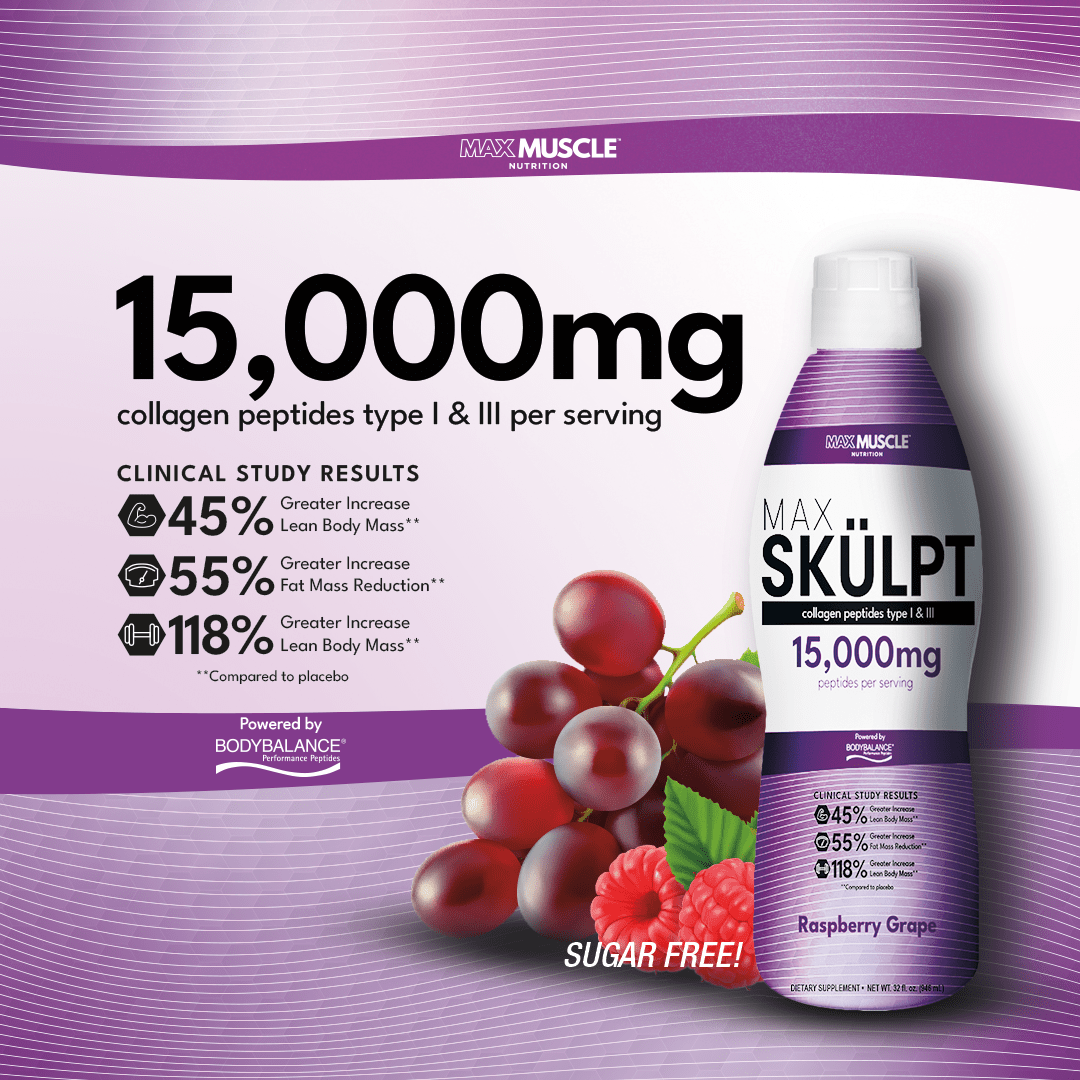 Max Skulpt: The Ultimate Collagen Peptide Formula for Lean Muscle & Fa ...