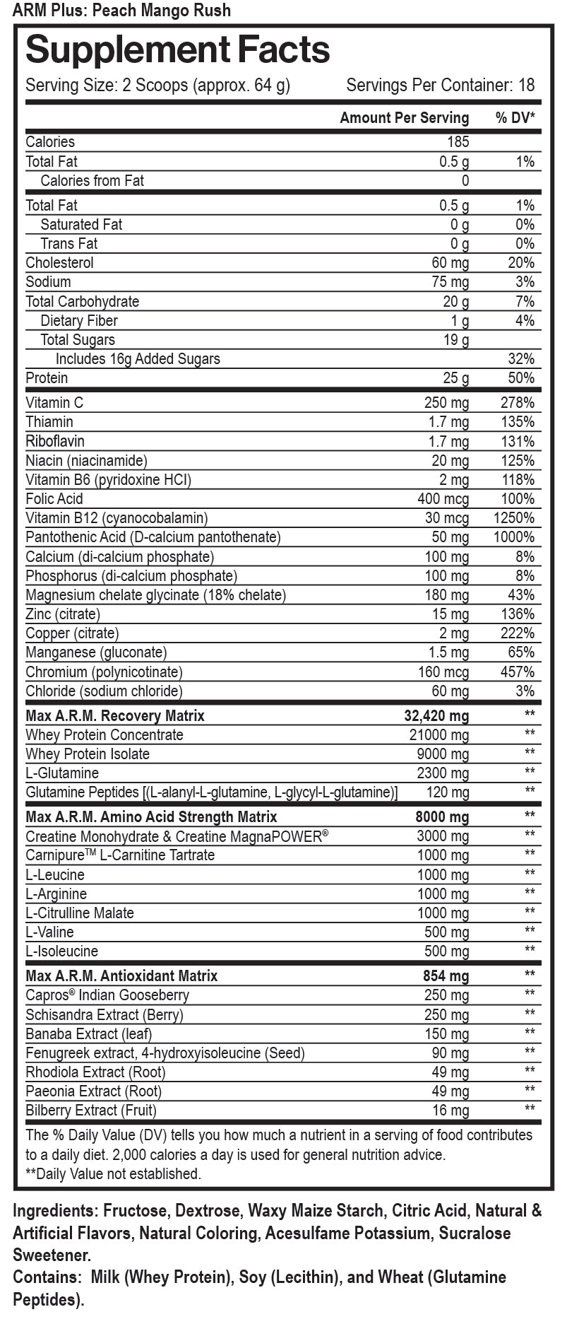ARM Plus - Muscle Recovery & Joint Support Supplement | Max Muscle ...