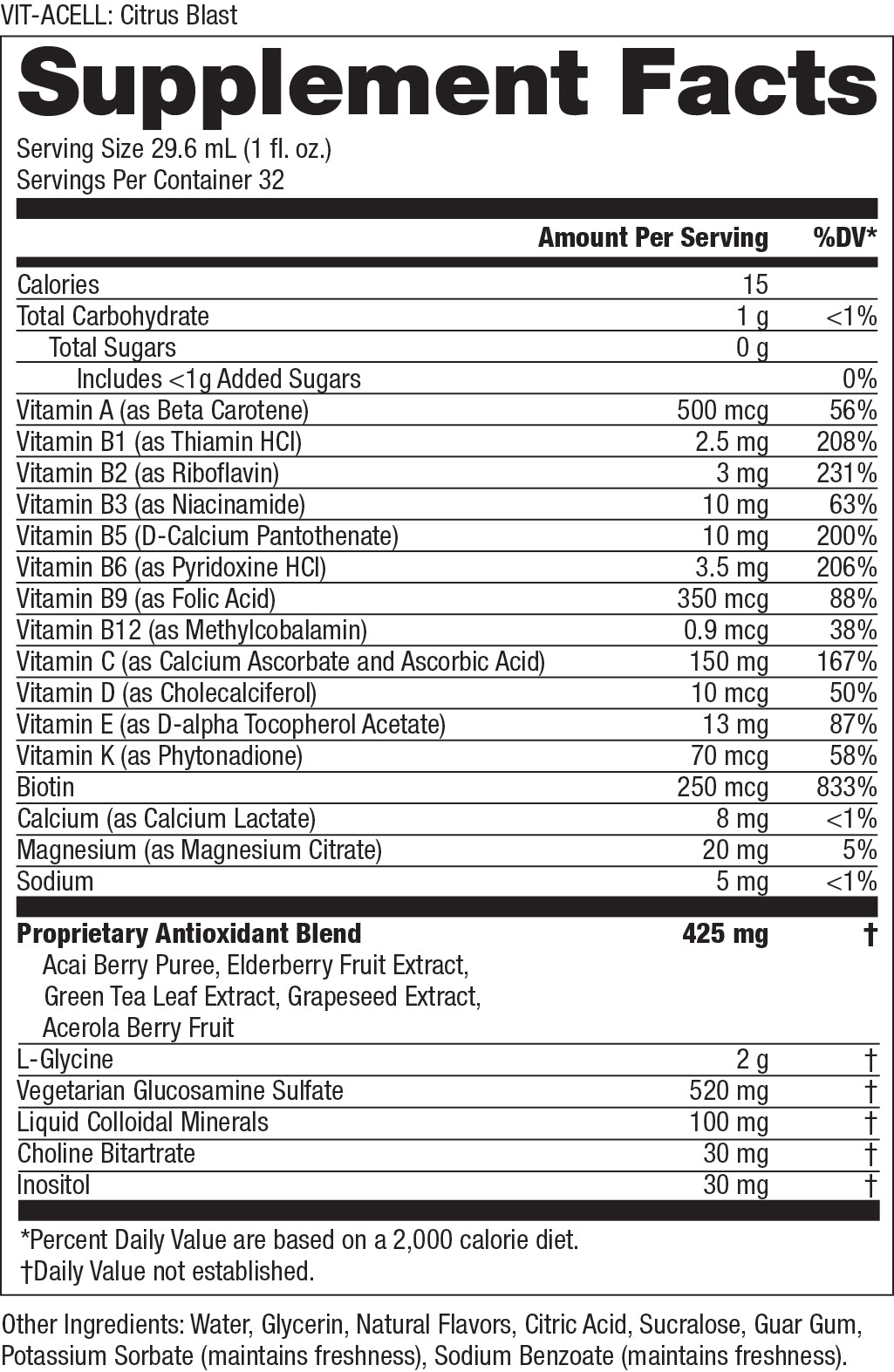 Vit-Acell - Liquid Multivitamin for Energy & Immune Support | Max ...